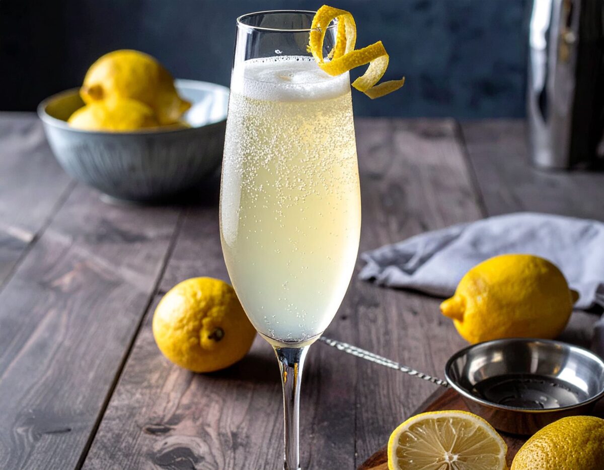 French 75 Cocktail Recipe - Cocktails Compass